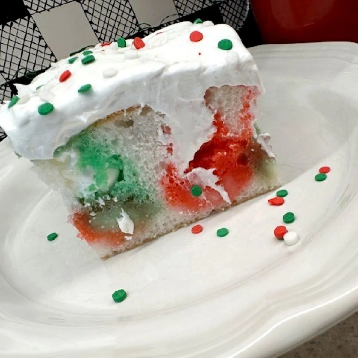 How To Make Christmas Jello Poke Cake | GB's Kitchen